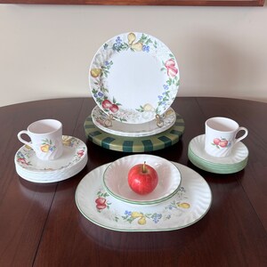 Corelle Corning Chutney Plates, Bowls, Cups, Saucers, Platter Vintage ...