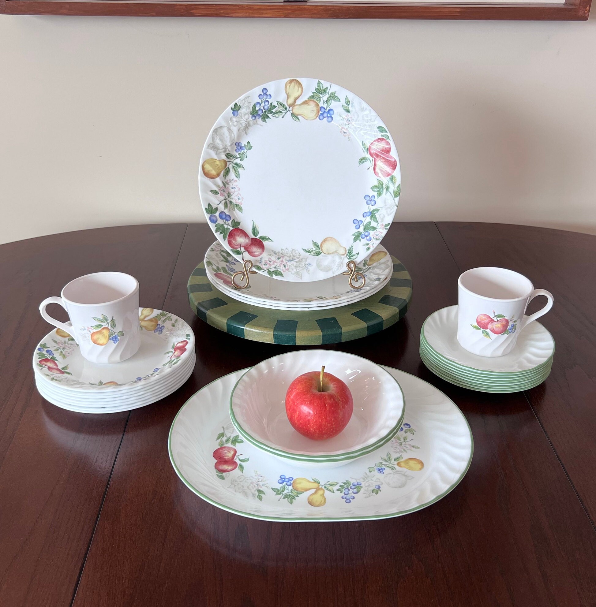 Corelle Corning Chutney Plates, Bowls, Cups, Saucers, Platter Vintage ...