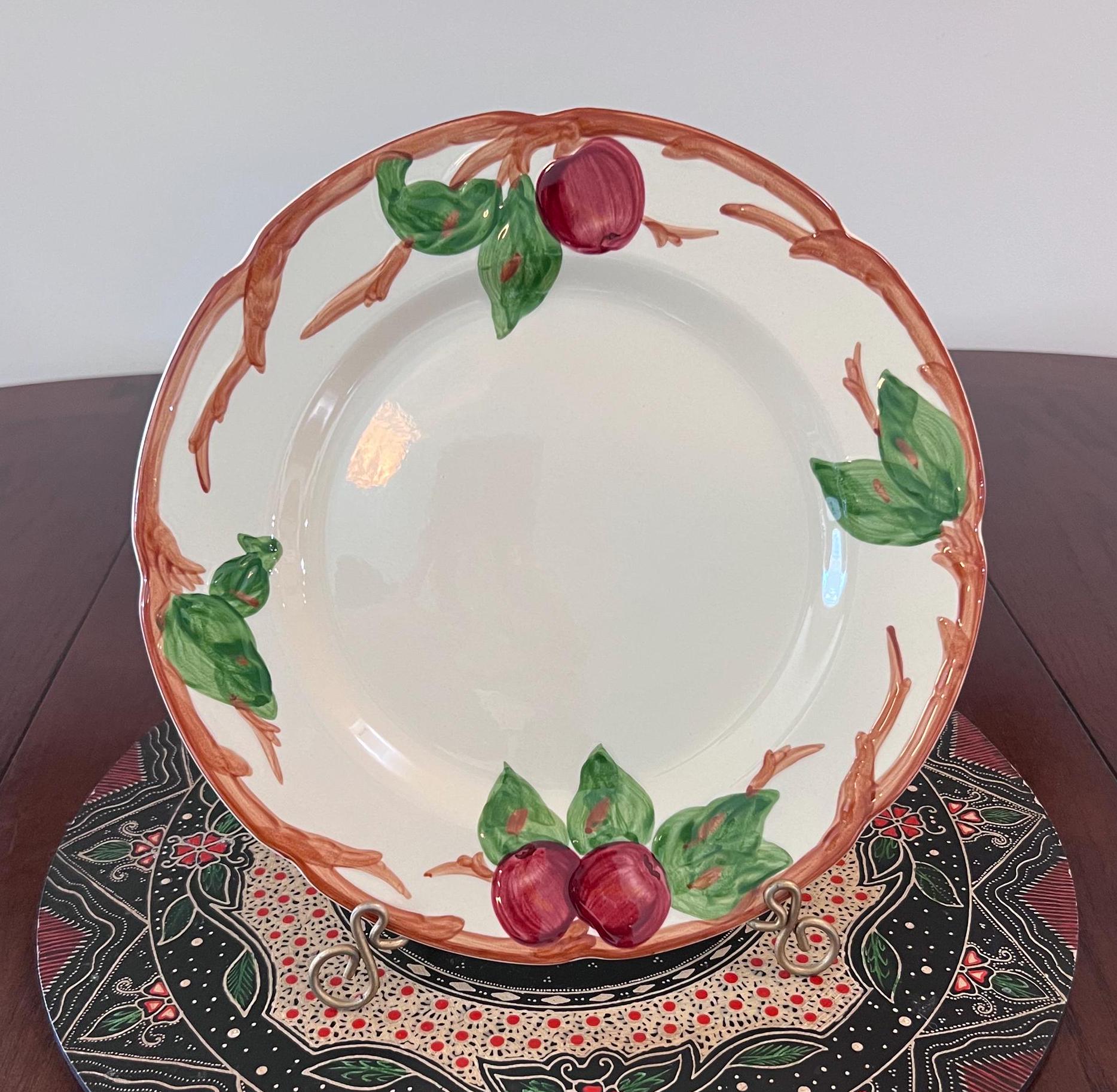 Franciscan apple Dinner Plate 10.5 1960s Franciscan Earthenware Vintage ...
