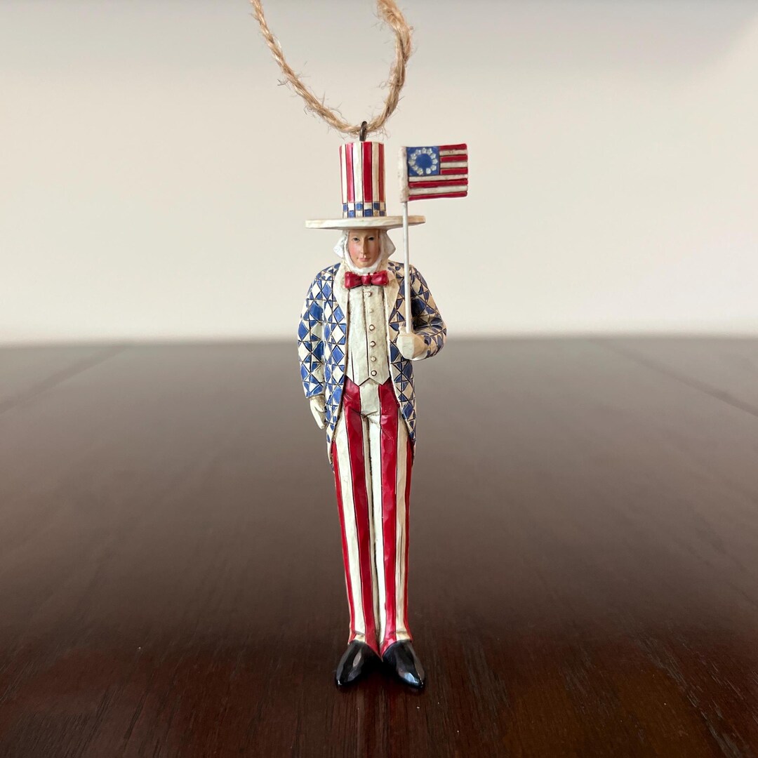 Jim Shore Uncle Sam Ornament 5 Patriotic Ornament No Original Box ...