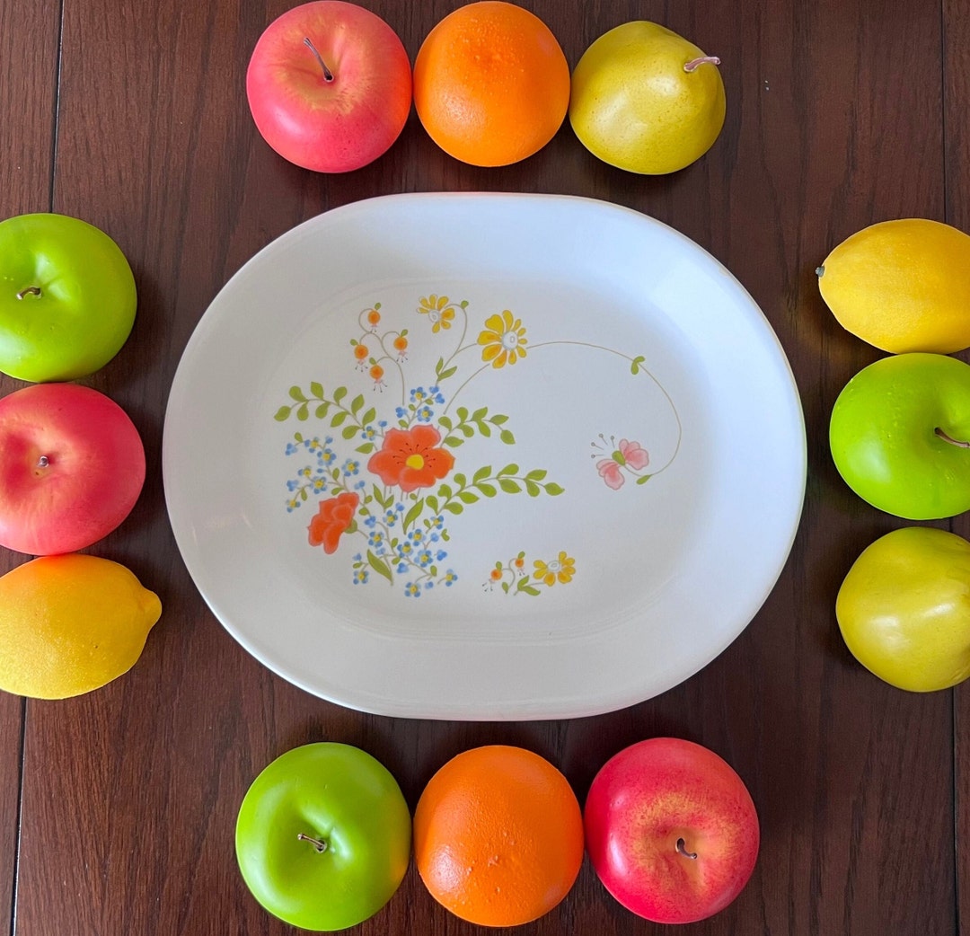 Corelle Wildflower 12 Platter Oval Serving Platter Spring Decor Vintage ...