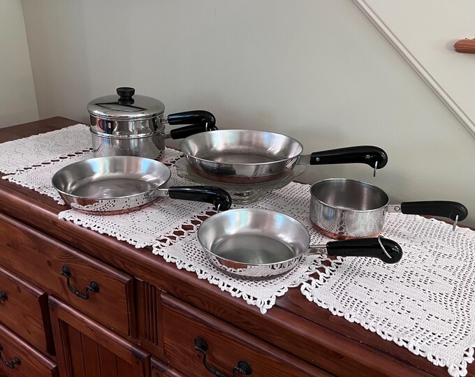Revere Ware - Stainless Steel Cookware - Copper Clad Bottom - Pots ...