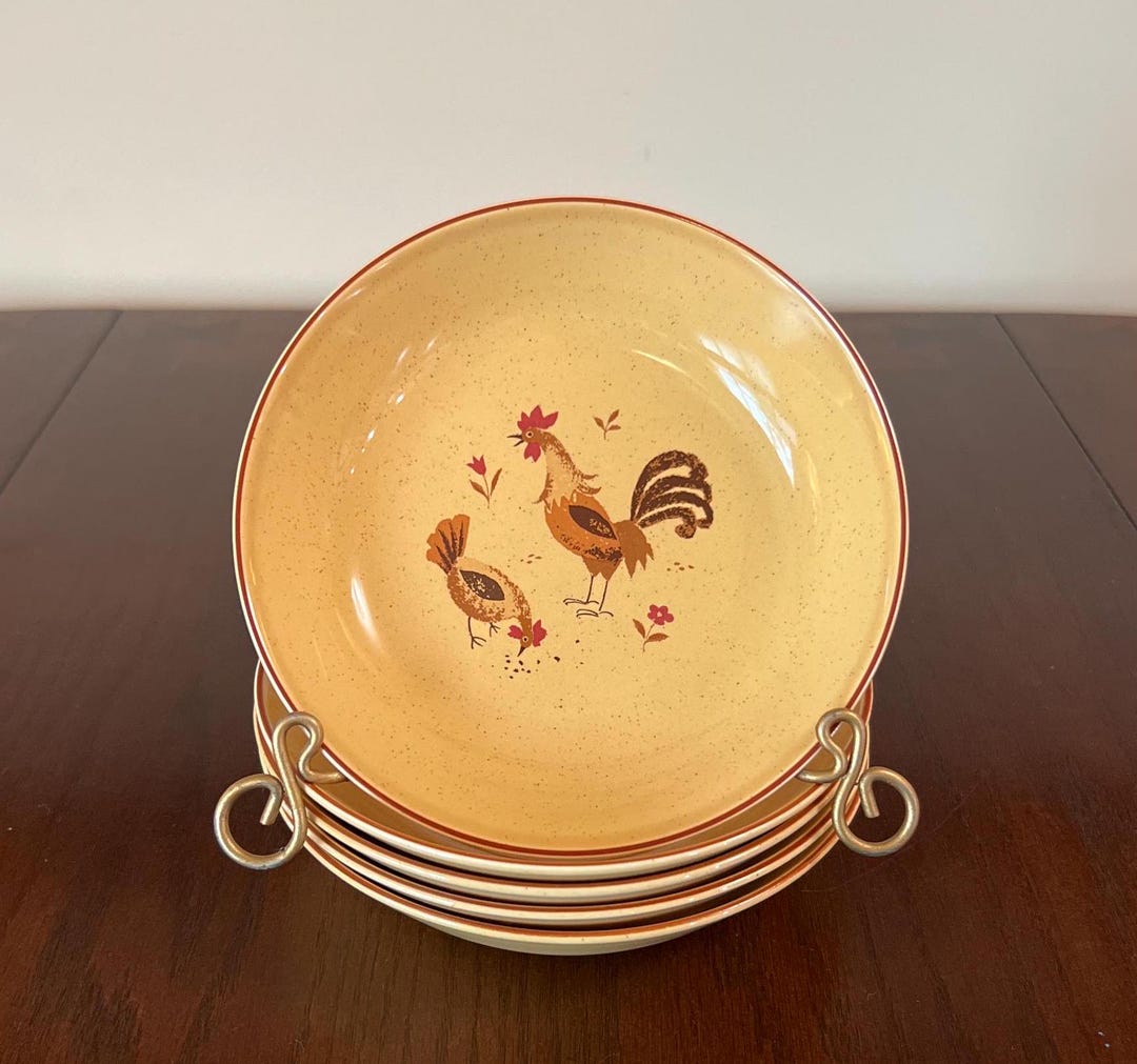 Harmony House China Honey Hen Coupe Cereal Bowl 6 5/8 Lot of 5 Chicken ...