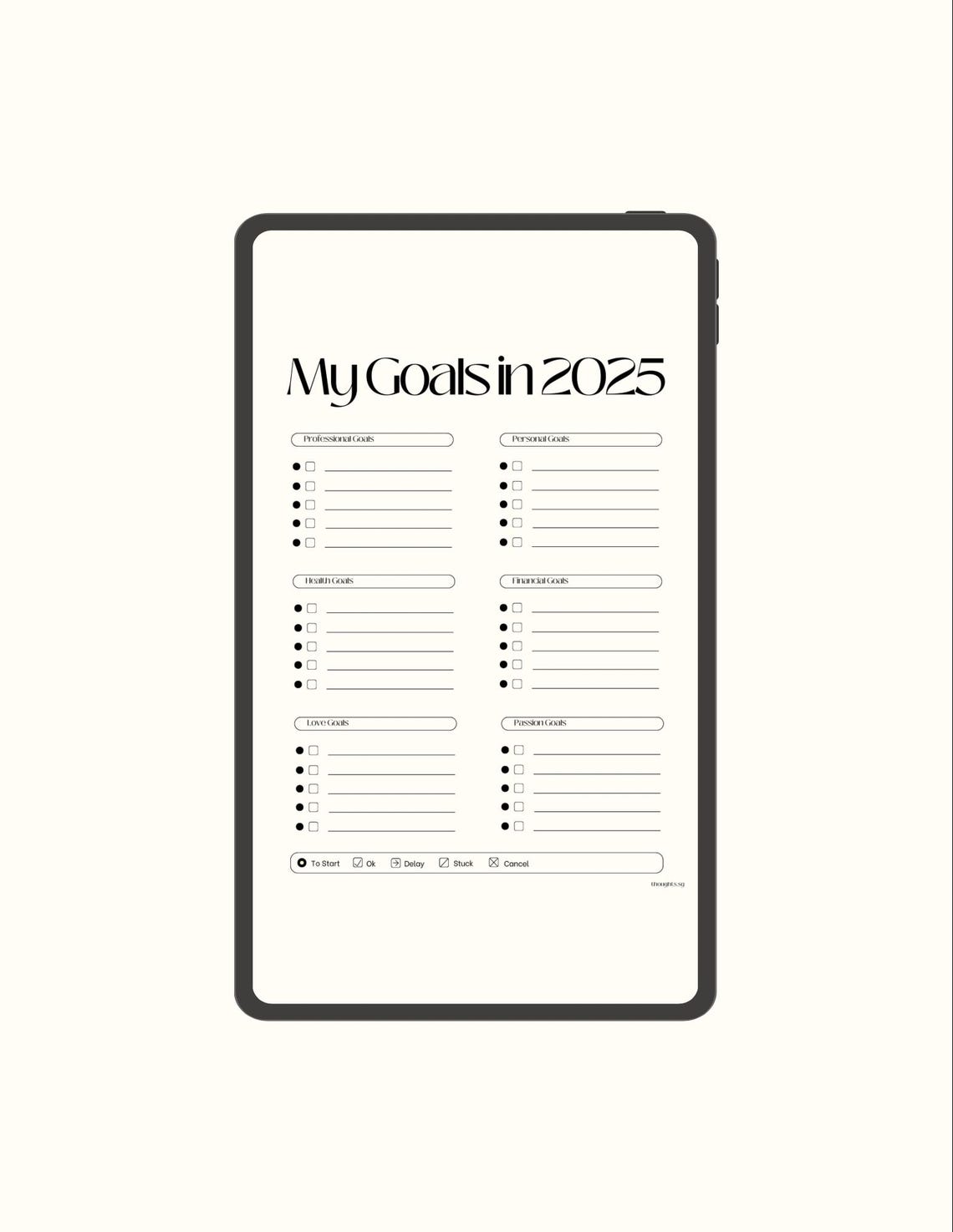 Printable 2025 Goal Setting, New Year's Resolutions, Printable New ...