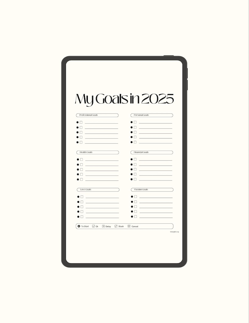 Printable 2025 Goal Setting, New Year's Resolutions, Printable New ...