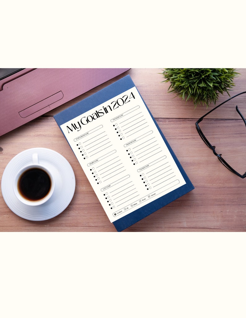 Printable 2024 Goal Setting, New Year's Resolutions, Printable New ...