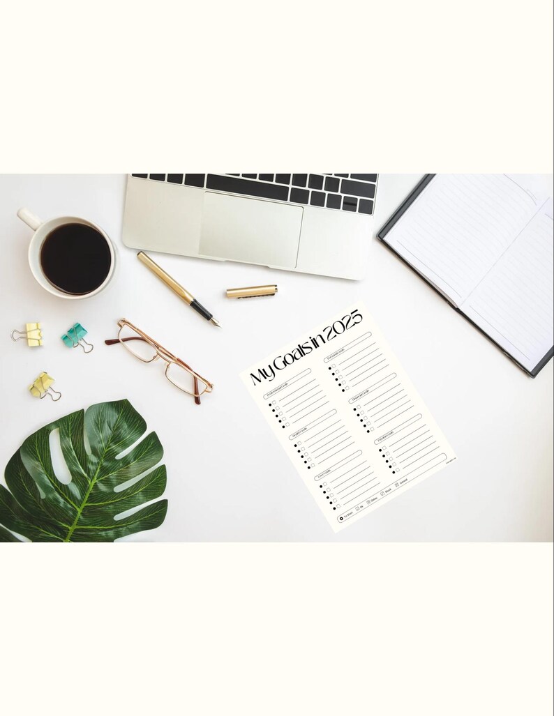 Printable 2025 Goal Setting, New Year's Resolutions, Printable New ...