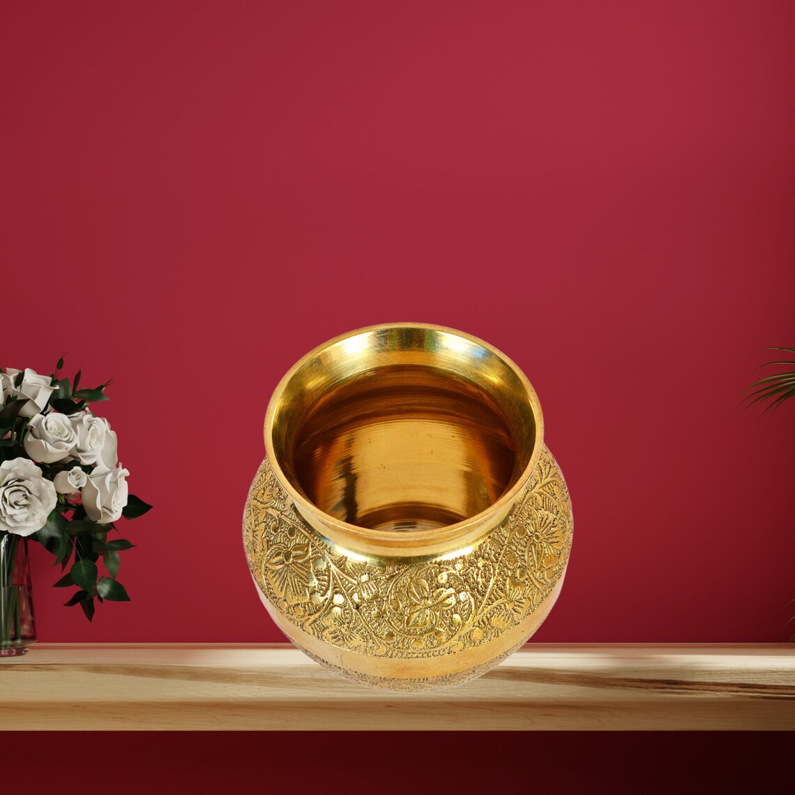 Pure Brass Designer Lota Brass Pooja Lota Kalash Lota Lota Kamandal ...