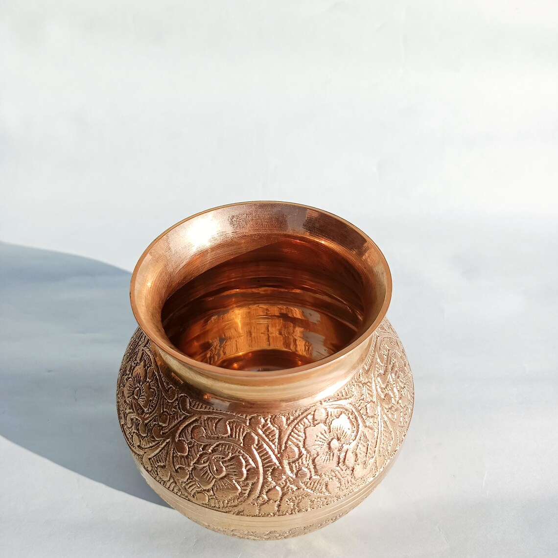 Pure Brass Designer Lota | Brass Pooja Lota | Kalash Lota | Lota ...