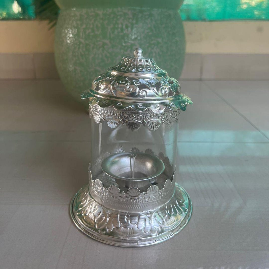 Lot of 200 German Silver Akhand Jyoti Deepam, Pure Silver, Wedding ...