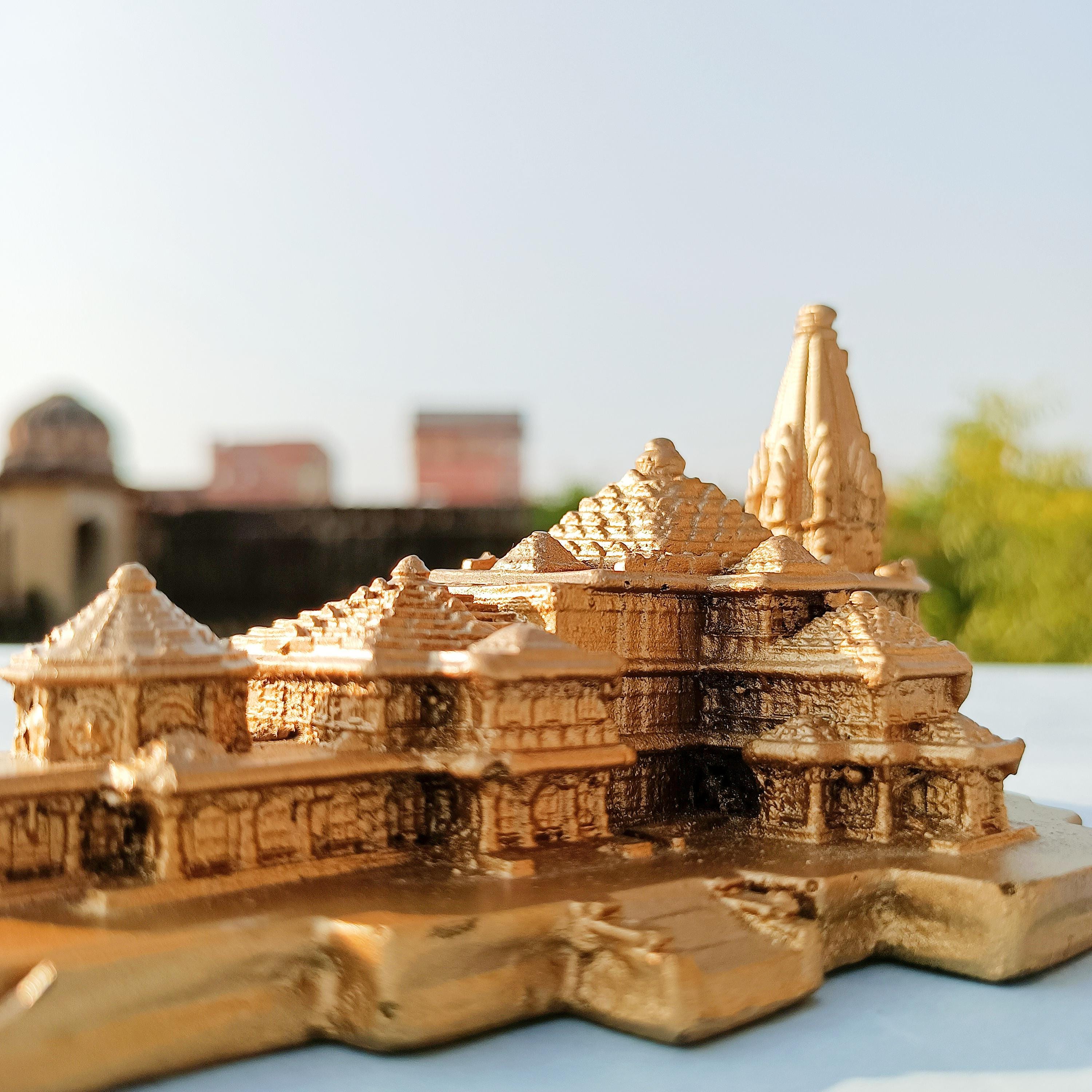 Ram Mandir Ayodhya Temple Model | Handcrafted Hindu Temple | Unique ...