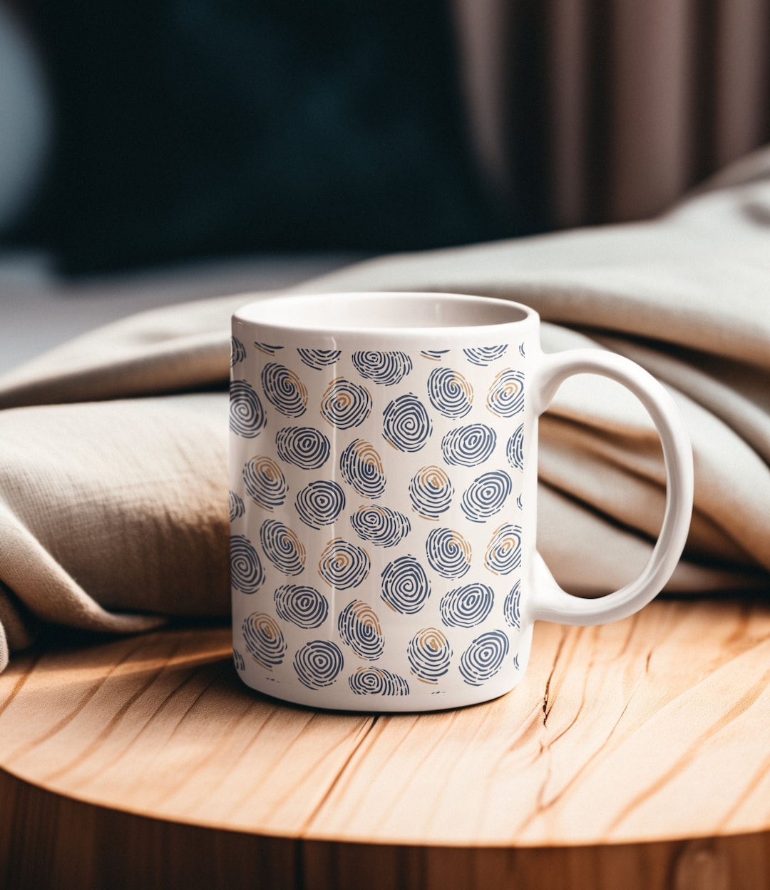 Unique Thumbprint Coffee Mug - Thumbprint Ceramic Cup for Your Morning ...