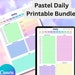 Daily Template, Pastel A4 and Letter Canva, Time Blocking, Half Hour ...