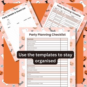 Halloween Party Planning Bundle in Canva, Excel Budget Template ...