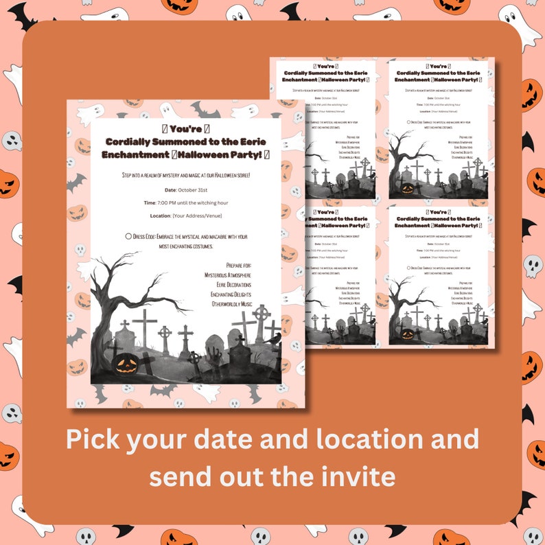 Halloween Party Planning Bundle in Canva, Excel Budget Template ...