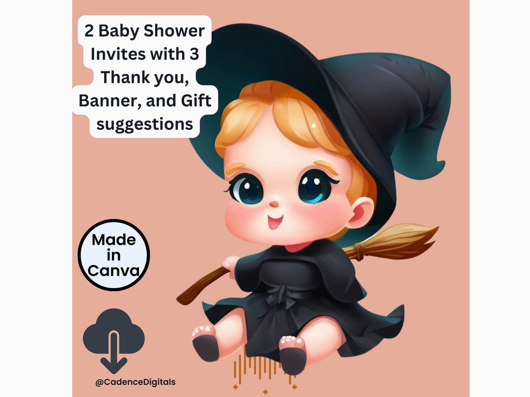 Spooky Baby Shower, Halloween Baby Shower Invitation, A Baby is Brewing ...