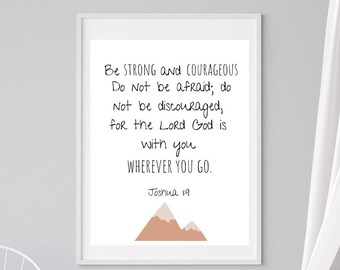 Bible Verse Printable Wall Art Mountains - Etsy