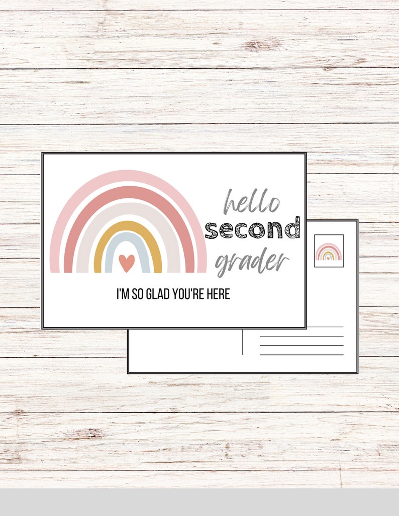 Printable Welcome Back to School Card for Student Desks i'm so Glad You ...