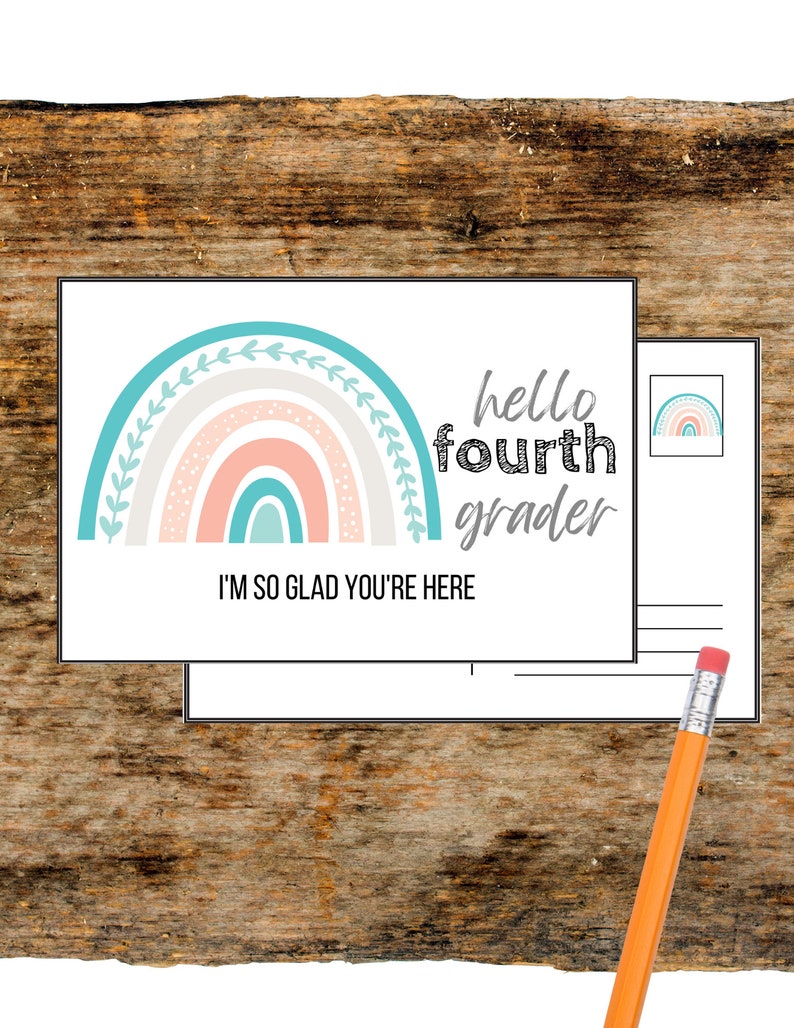 Printable Welcome Back to School Card for Student Desks - Etsy