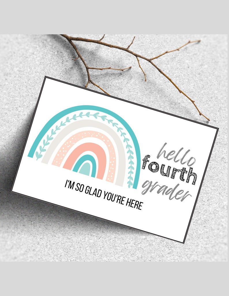 Printable Welcome Back to School Card for Student Desks - Etsy