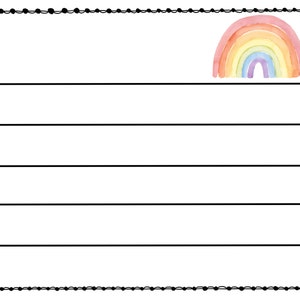 Printable Rainbow Thank You Card for Teacher, Parent, Family - Etsy