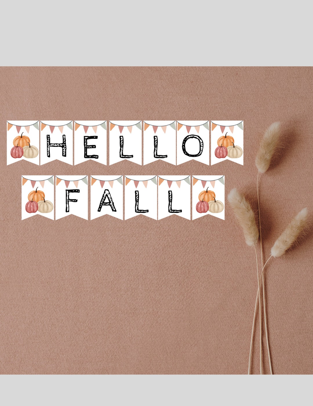 Boho Hello Fall Banner - Etsy