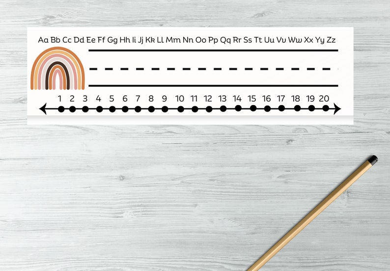 Printable Boho Rainbow Name Tag - Etsy