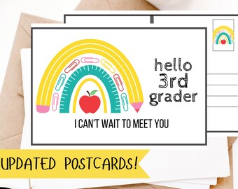 3rd Grade Back-to-school Greeting Card Celebrate the Start of the ...