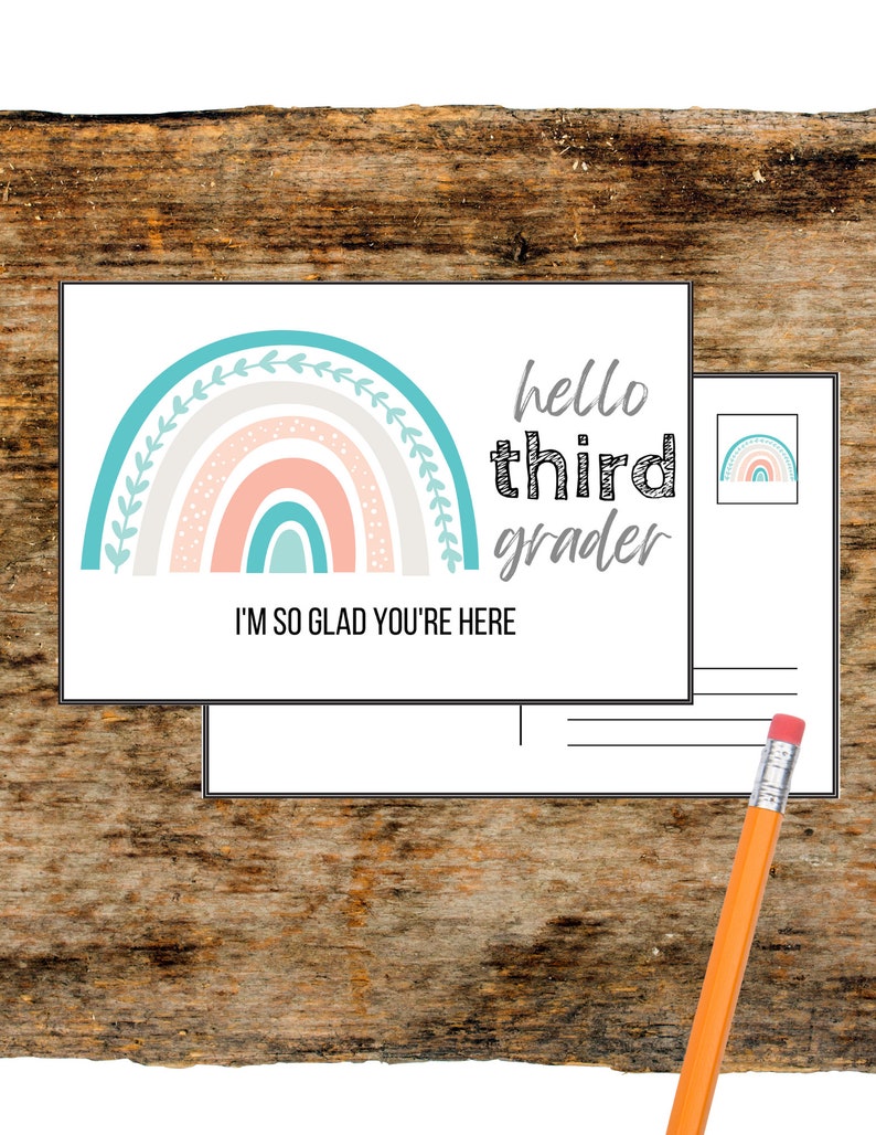 Printable Welcome Back to School Card for Student Desks - Etsy