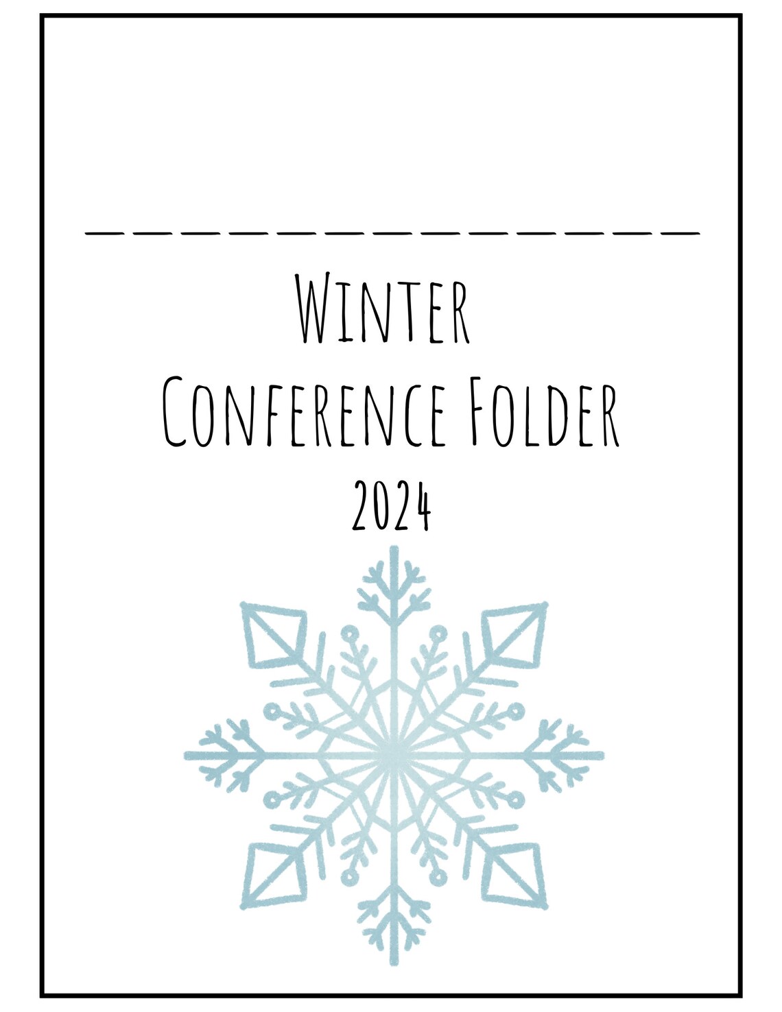 Winter Conference Folder Cover - Etsy