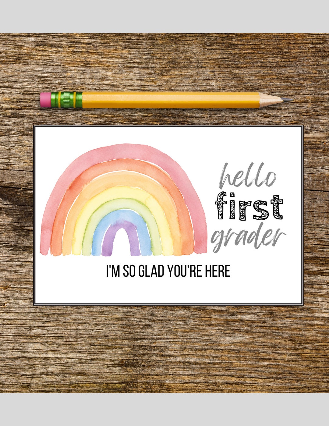 Printable Welcome Back to School Card for Student Desks i'm so Glad You ...