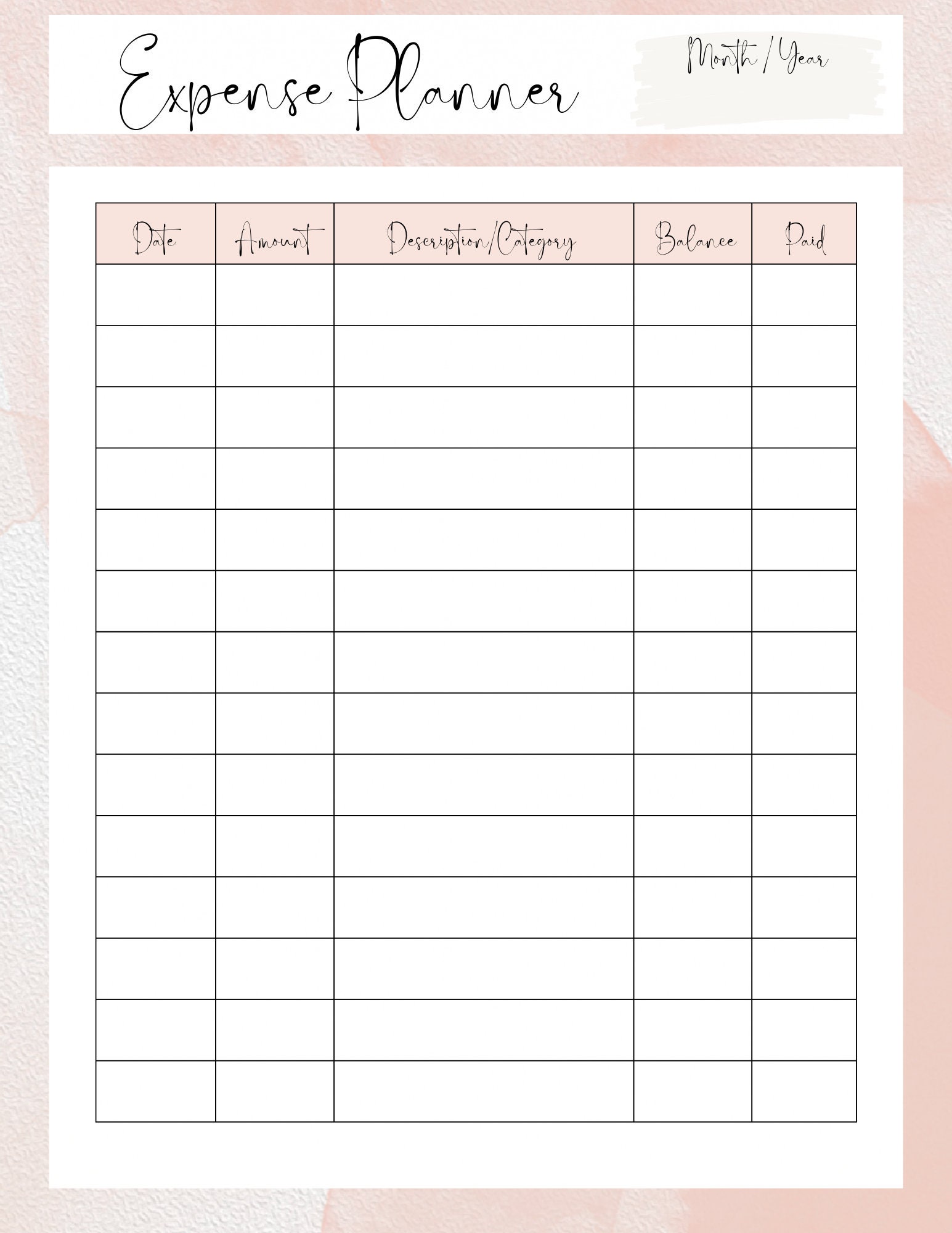 Expense Tracker Budgeting Bundle - Etsy