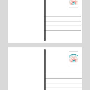 Back to School Rainbow Preschool Postcard - Etsy