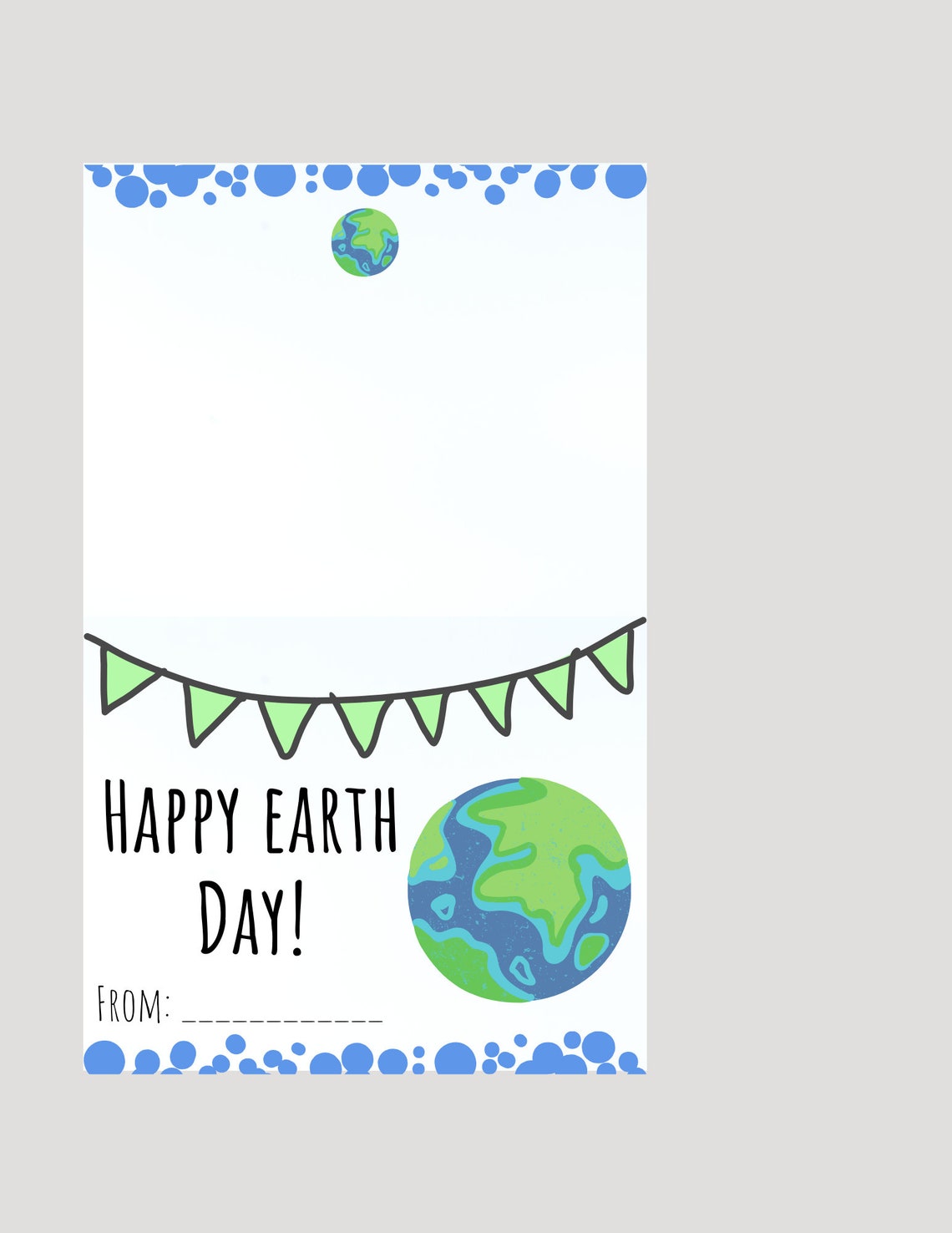 Printable Earth Day Card and Gift Tags - Etsy