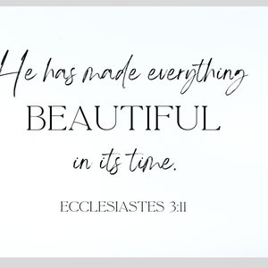 Ecclesiastes 3:11 Bible Verse Print - Etsy