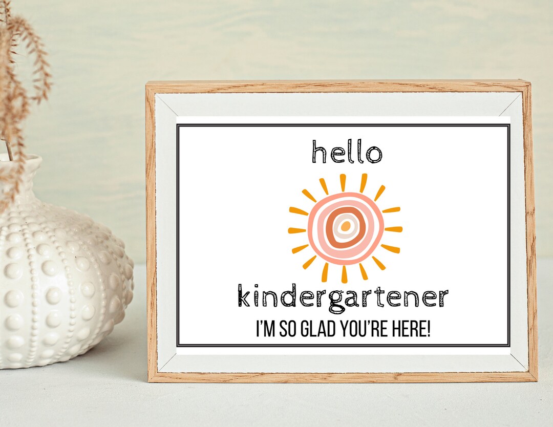 Classroom 8x10 Welcome Back to School Boho Sunshine Preschool and ...