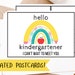 Back to School Pencil Rainbow Kindergarten Postcard - Etsy