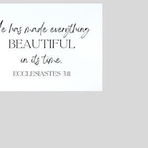 Ecclesiastes 3:11 Bible Verse Print - Etsy