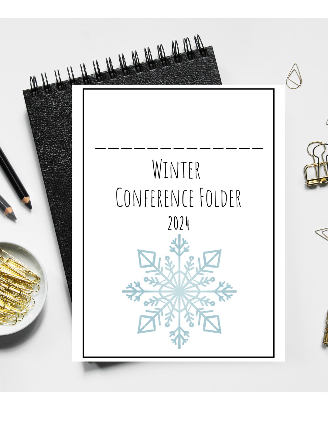 Winter Conference Folder Cover - Etsy