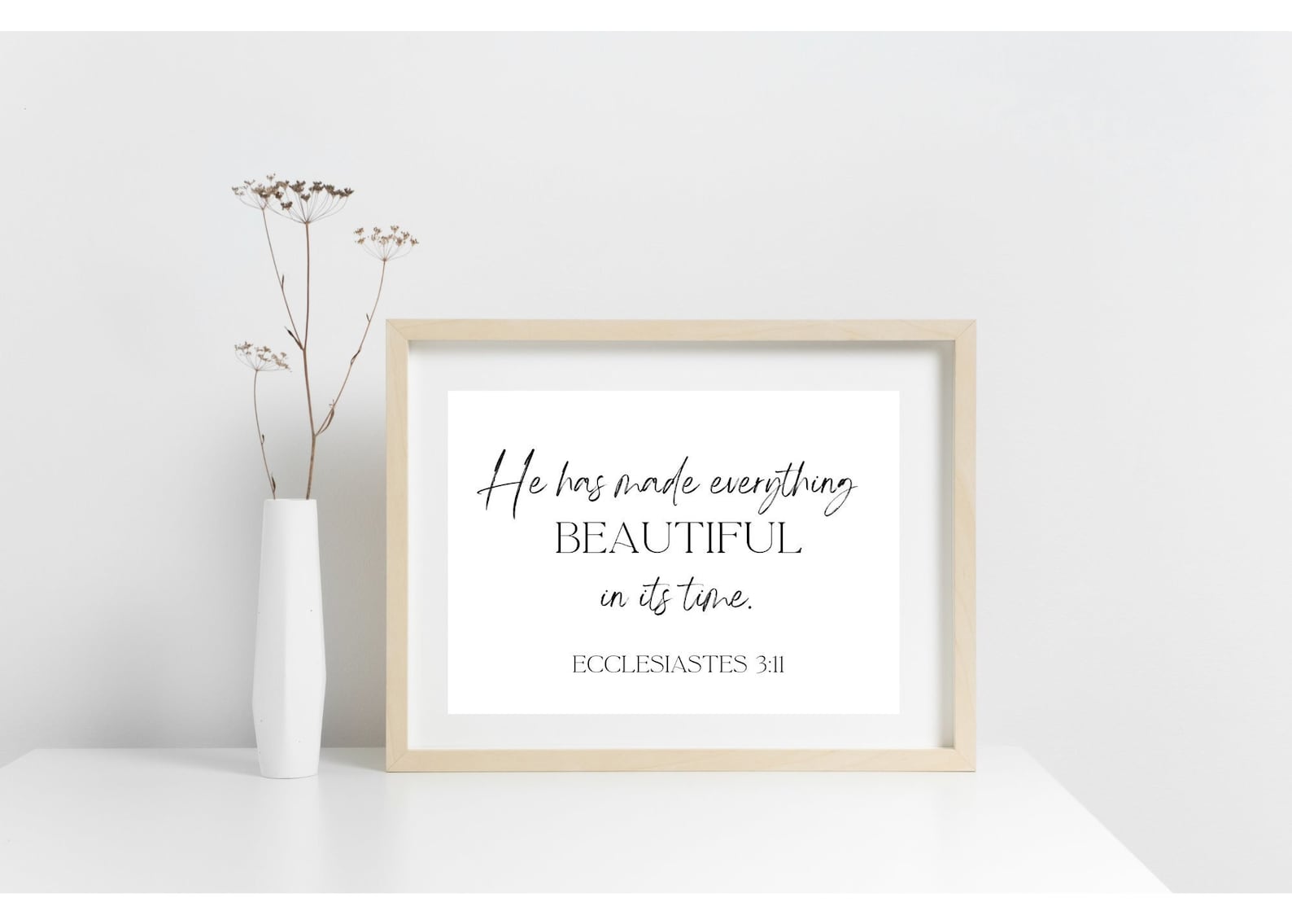 Ecclesiastes 3:11 Bible Verse Print - Etsy
