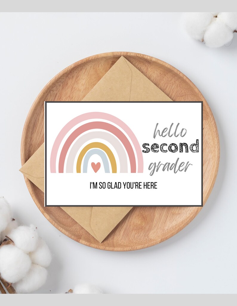 Printable Welcome Back to School Card for Student Desks i'm so Glad You ...