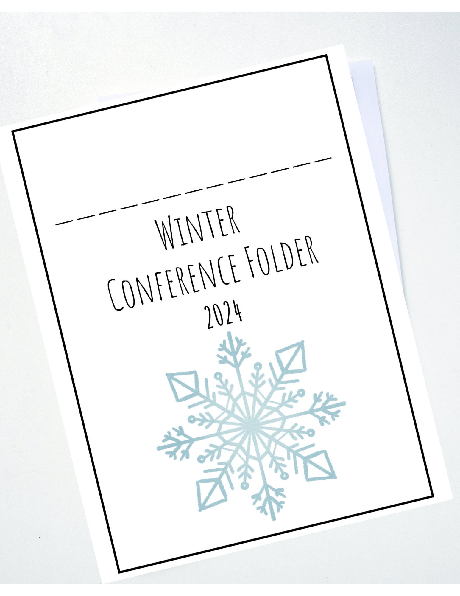 Winter Conference Folder Cover - Etsy