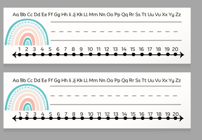 Printable, Simple Rainbow 3 Nametag for Student Desks - Etsy