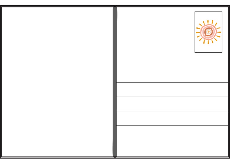 Boho Sunshine Back to School Printable Postcard - Preschool - Etsy