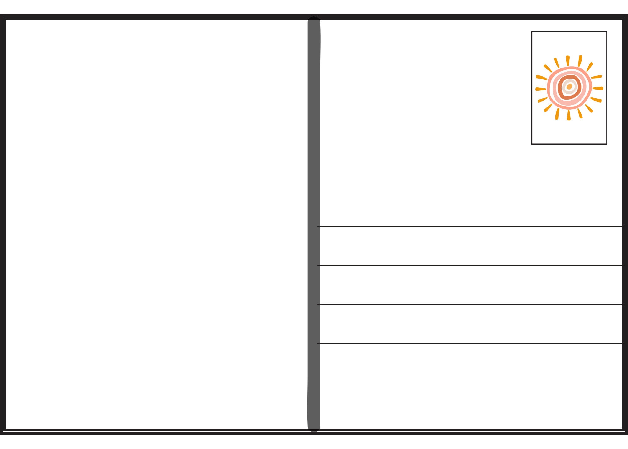 Boho Sunshine Back to School Printable Postcard - Preschool - Etsy