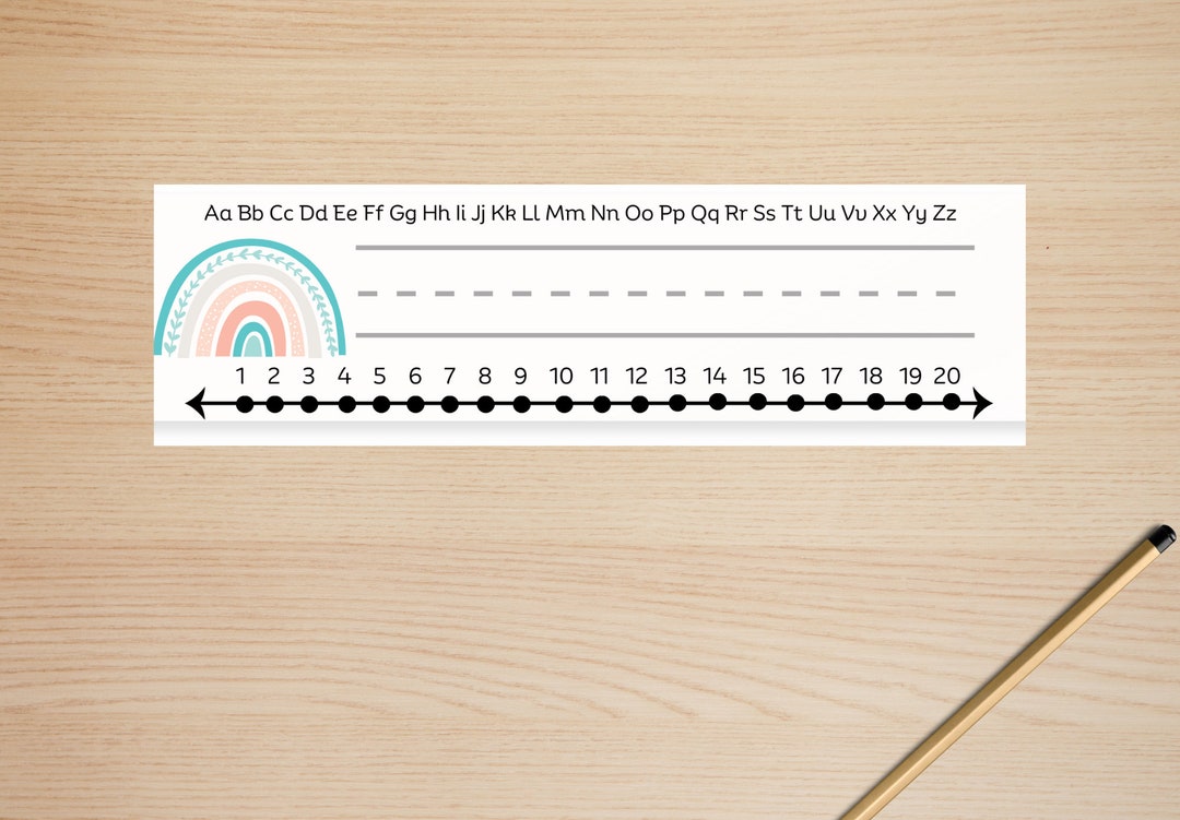 Printable, Simple Rainbow 3 Nametag for Student Desks - Etsy