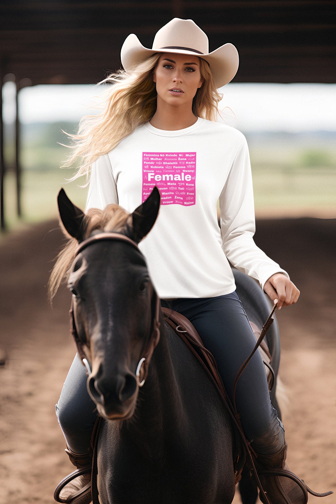 Women's "female" Long Sleeve Tee - Celebrating Female Pride & Love ...