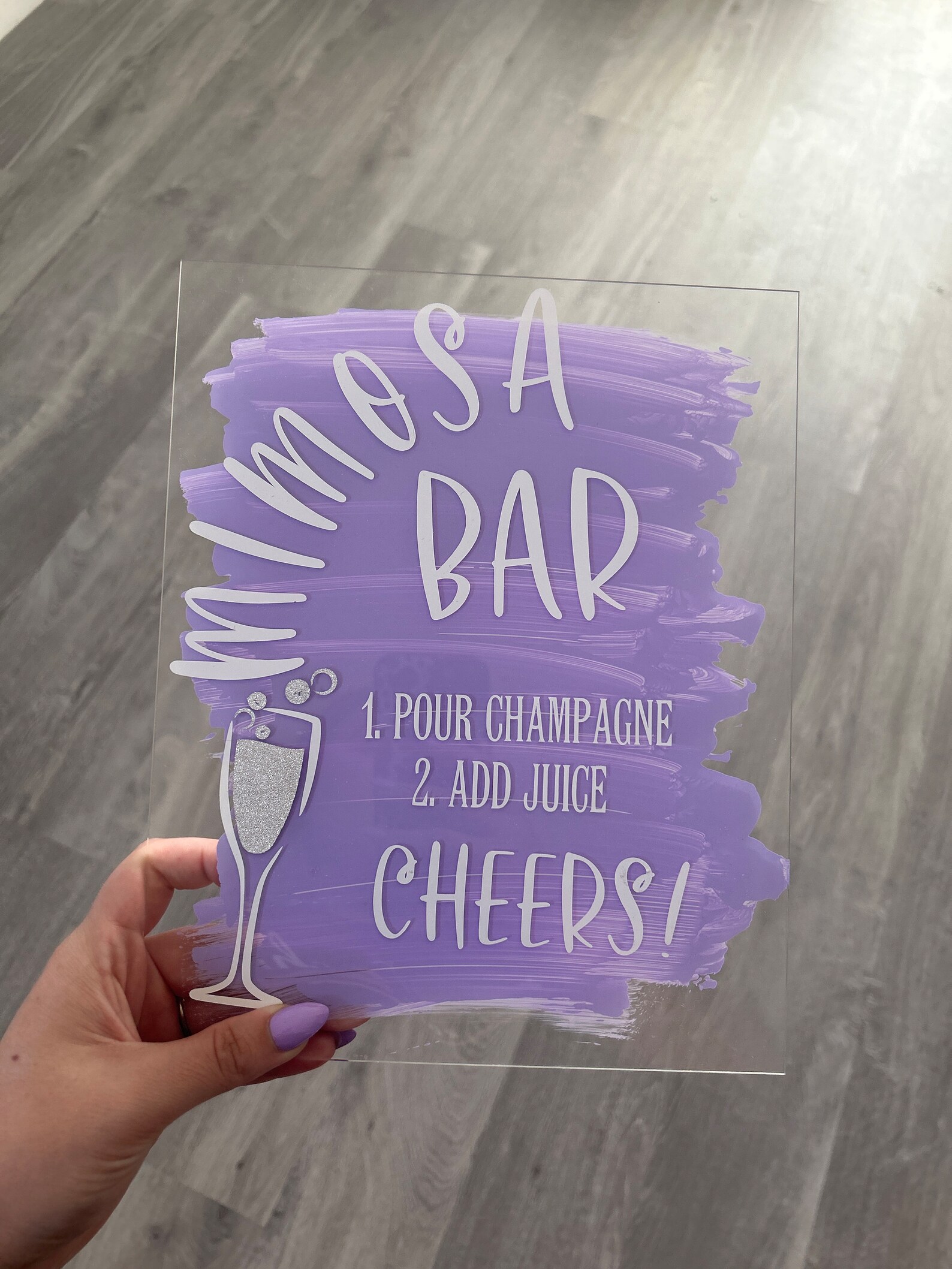 Mimosa Bar Acrylic Sign - Etsy