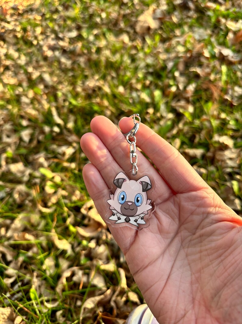 Puppy Pokemon Keychain Pokemon Mini Charms Rockruff, Poochyena ...