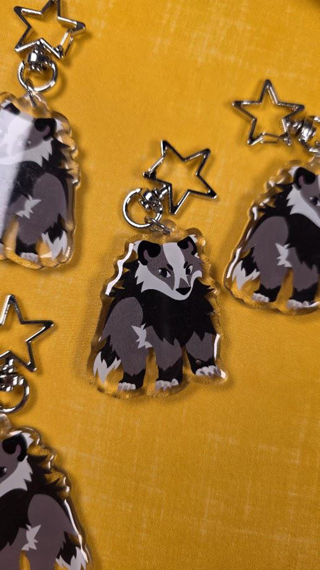 Warrior Cats Epoxy Keychain: Midnight + Sol - Etsy